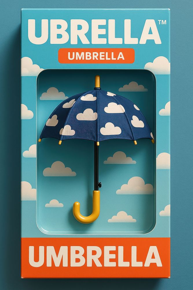 Playful umbrella packaging design | Free Photo - rawpixel