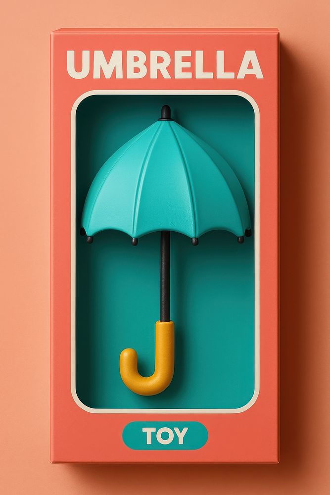 Colorful toy umbrella packaging. | Free Photo - rawpixel