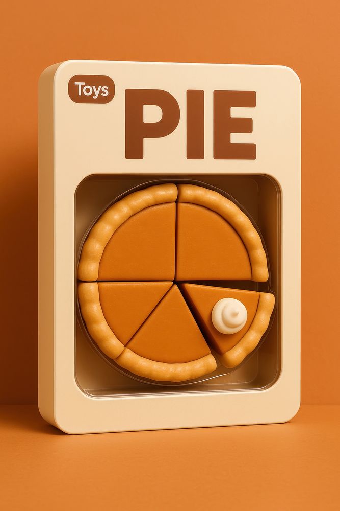 Toy pie in playful packaging. | Free Photo - rawpixel