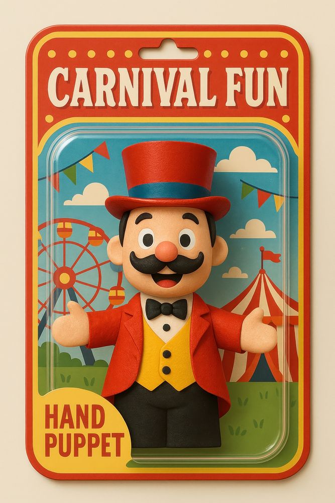 Colorful whimsical carnival puppet. | Free Photo - rawpixel