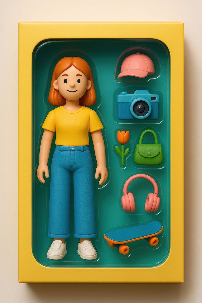Playful character accessory set | Free Photo - rawpixel