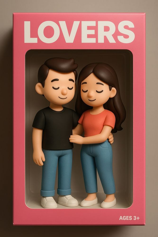 Cute couple figurine packaging | Free Photo - rawpixel