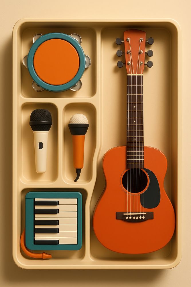 Colorful musical instrument set | Free Photo - rawpixel
