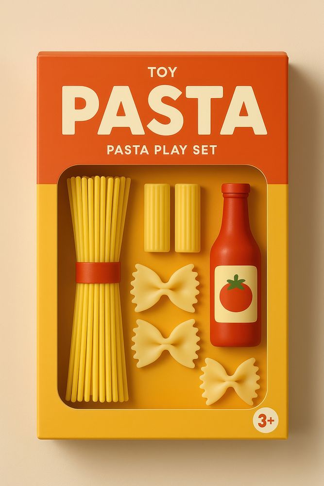 Colorful toy pasta set illustration. | Free Photo - rawpixel