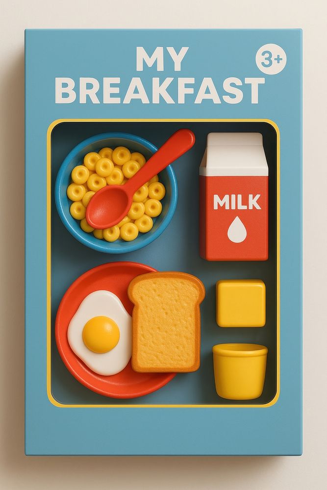 Colorful breakfast toy set. | Free Photo - rawpixel