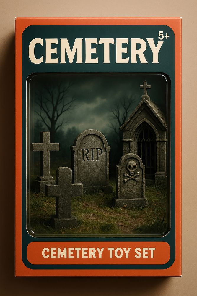 Spooky toy cemetery scene | Free Photo - rawpixel