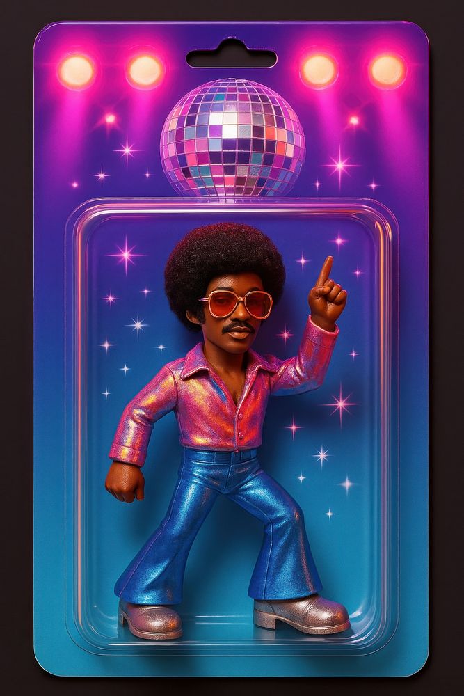 Retro disco toy figure | Free Photo - rawpixel