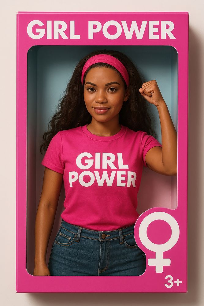 Empowering female action figure. | Free Photo - rawpixel