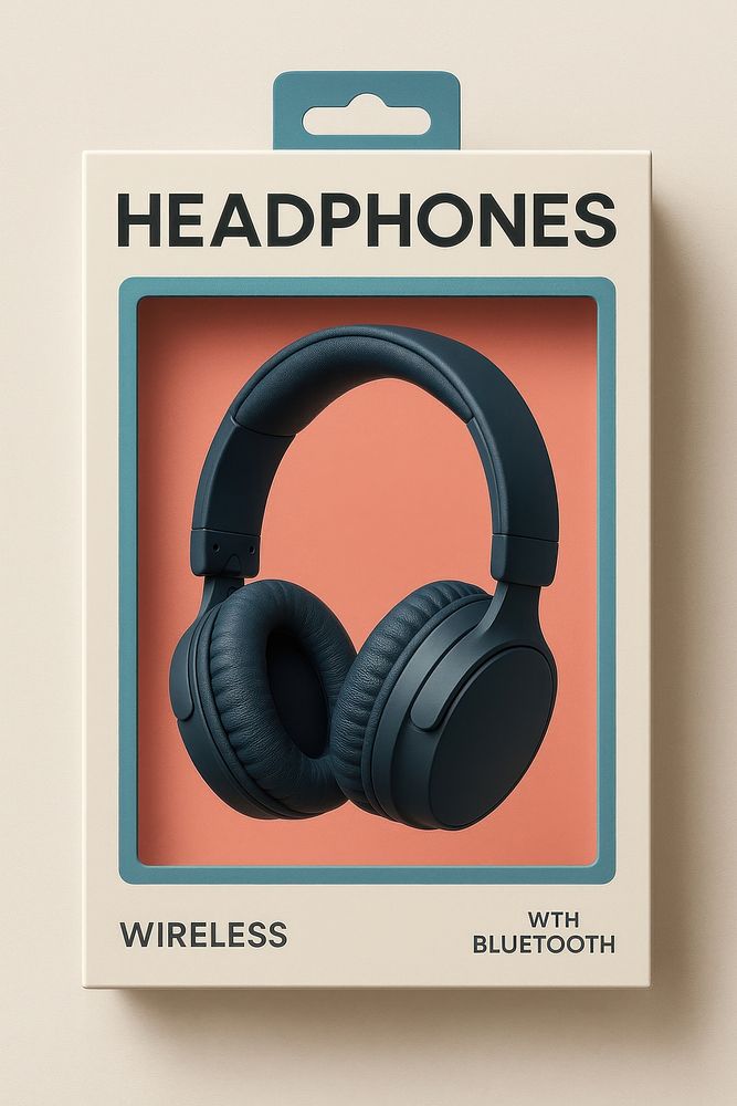 Stylish wireless headphones packaging. | Free Photo - rawpixel