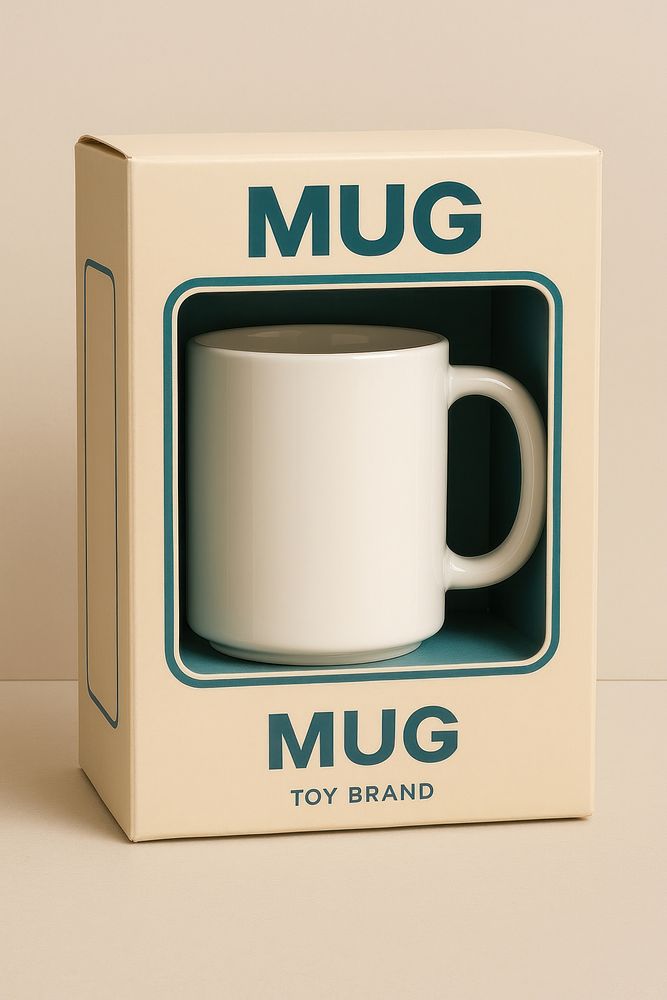 Minimalist mug packaging design. | Free Photo - rawpixel