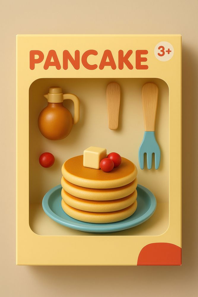 Toy pancake breakfast set | Free Photo - rawpixel