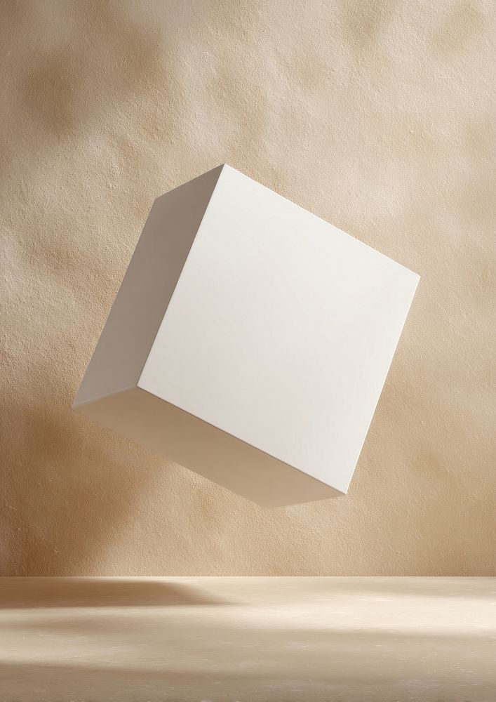 Parcel box mockup floating modern | Free Photo - rawpixel