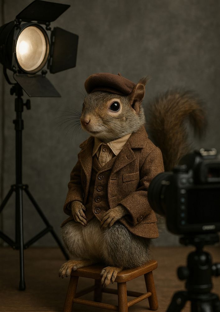 Squirrel fashion photography studio portrait. | Free Photo Illustration ...