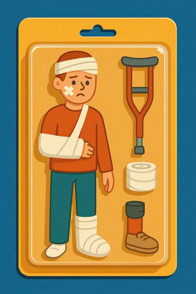 Injury recovery toy packaging illustration | Free Photo Illustration ...