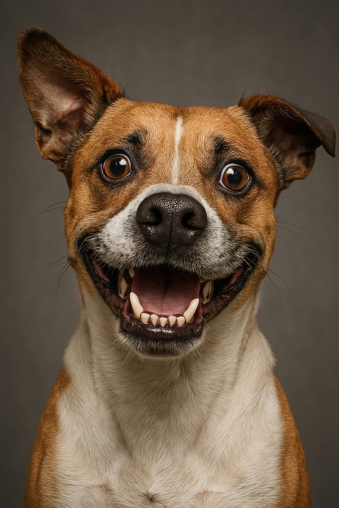Happy dog portrait photo | Free Photo - rawpixel