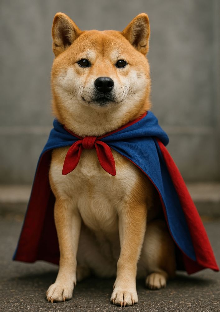 Heroic Shiba Inu in costume | Free Photo - rawpixel
