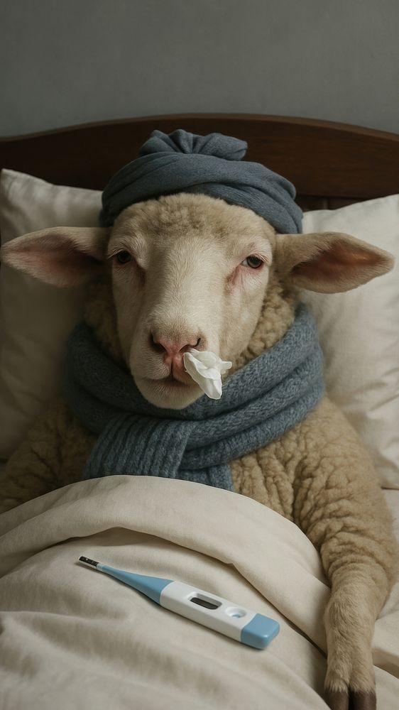 Sick sheep cozy bed | Free Photo - rawpixel