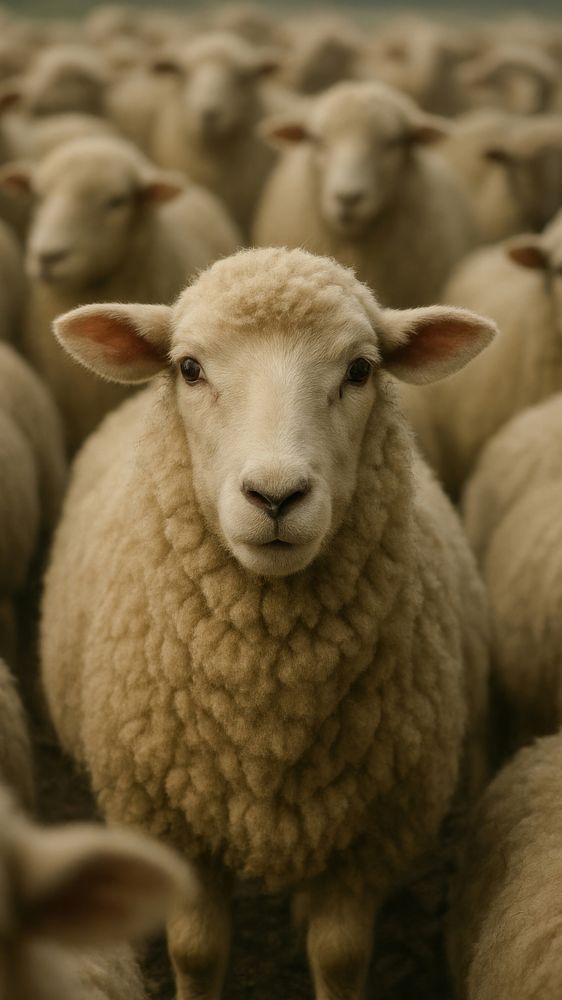 Serene sheep flock wallpaper | Free Photo - rawpixel