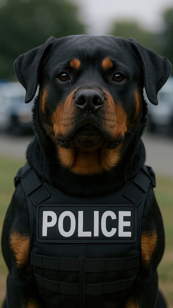 Rottweiler police dog portrait wallpaper | Free Photo - rawpixel