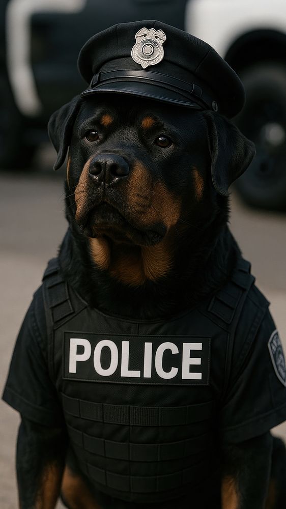 Rottweiler police dog portrait | Free Photo - rawpixel