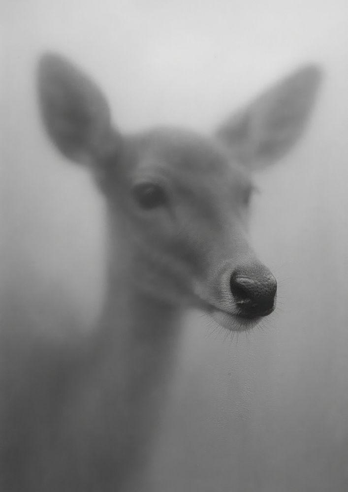 Ethereal deer portrait silhouette | Free Photo - rawpixel