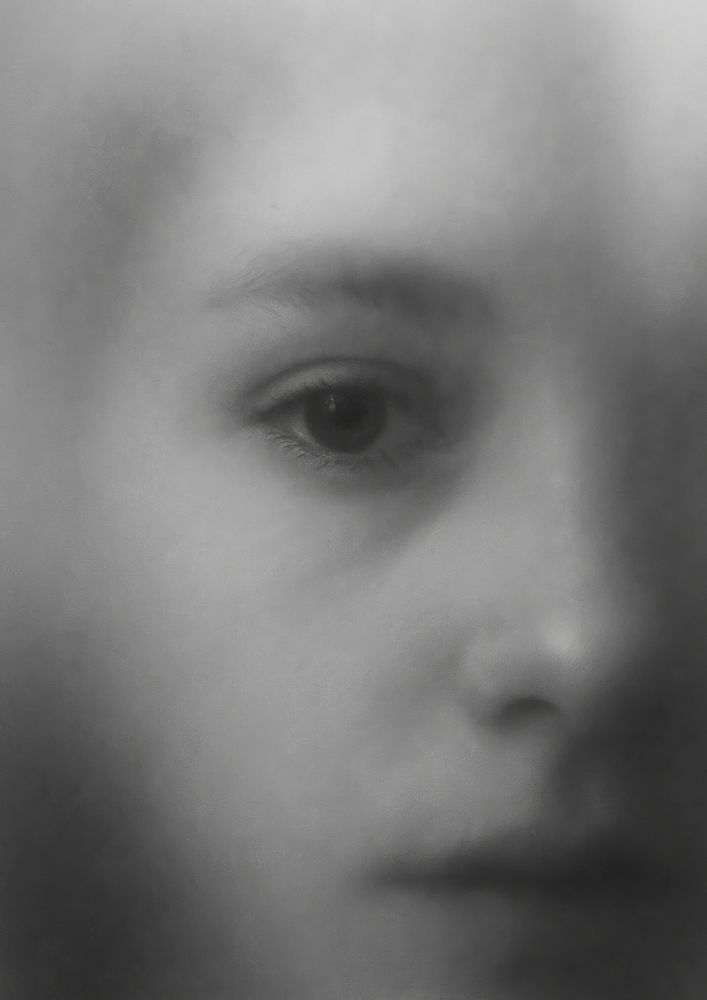 Ethereal face behind frosted glass | Free Photo - rawpixel