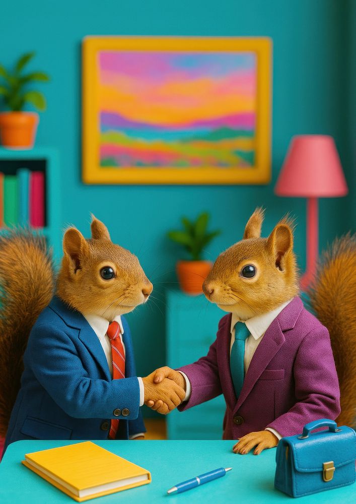 Squirrels in business suits | Free Photo - rawpixel