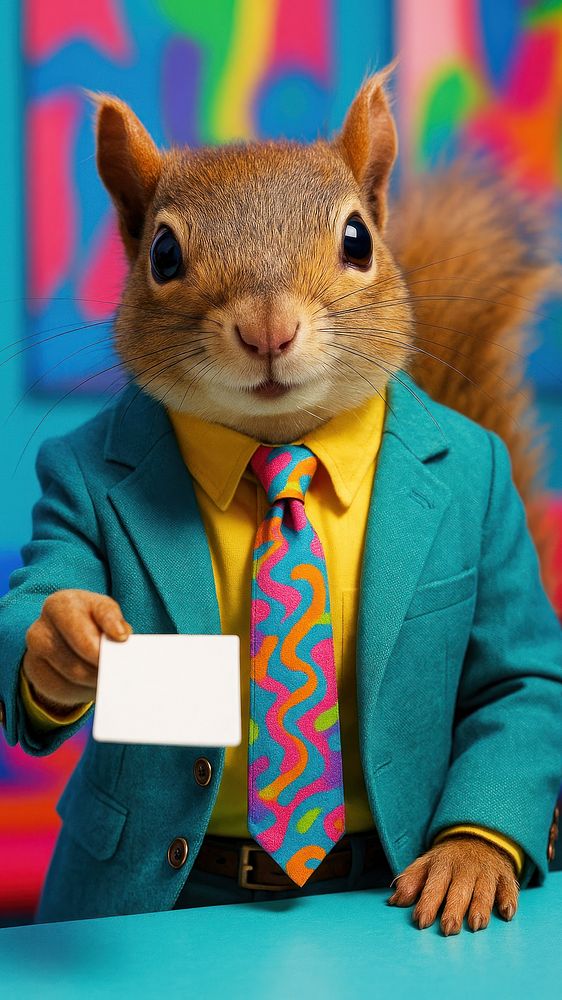 Squirrel business card presentation | Free Photo - rawpixel