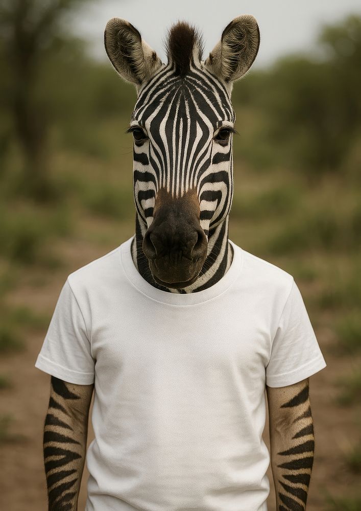 Zebra-human hybrid in nature | Free Photo - rawpixel