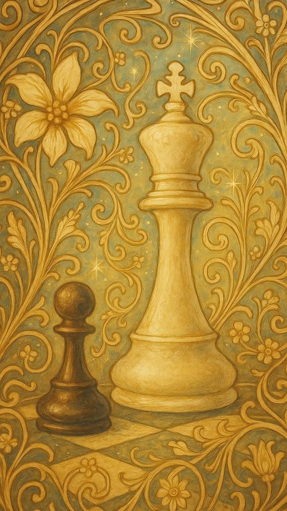 Ornate chess pieces floral elegance | Free Photo Illustration - rawpixel