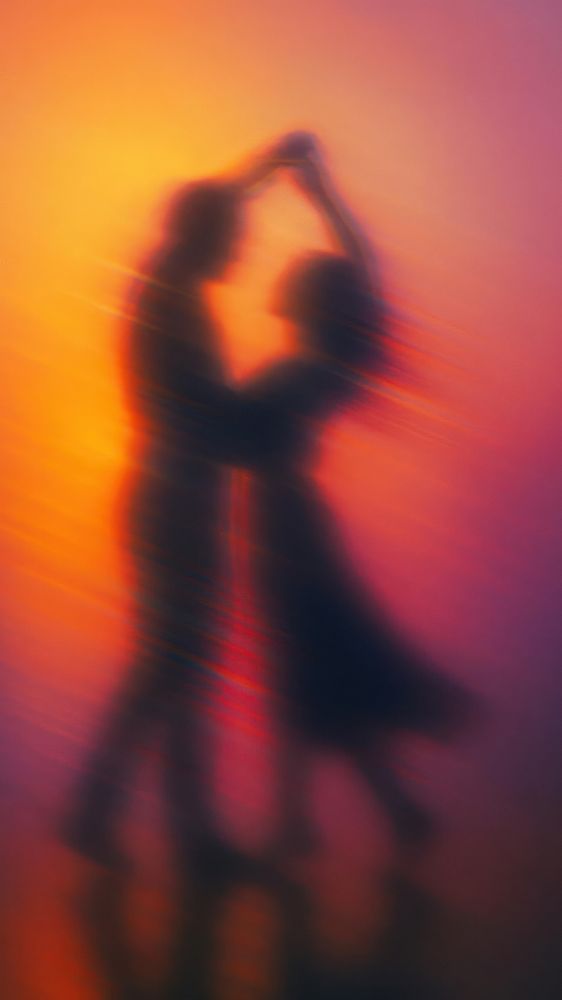 Romantic silhouette dance at sunset | Free Photo - rawpixel