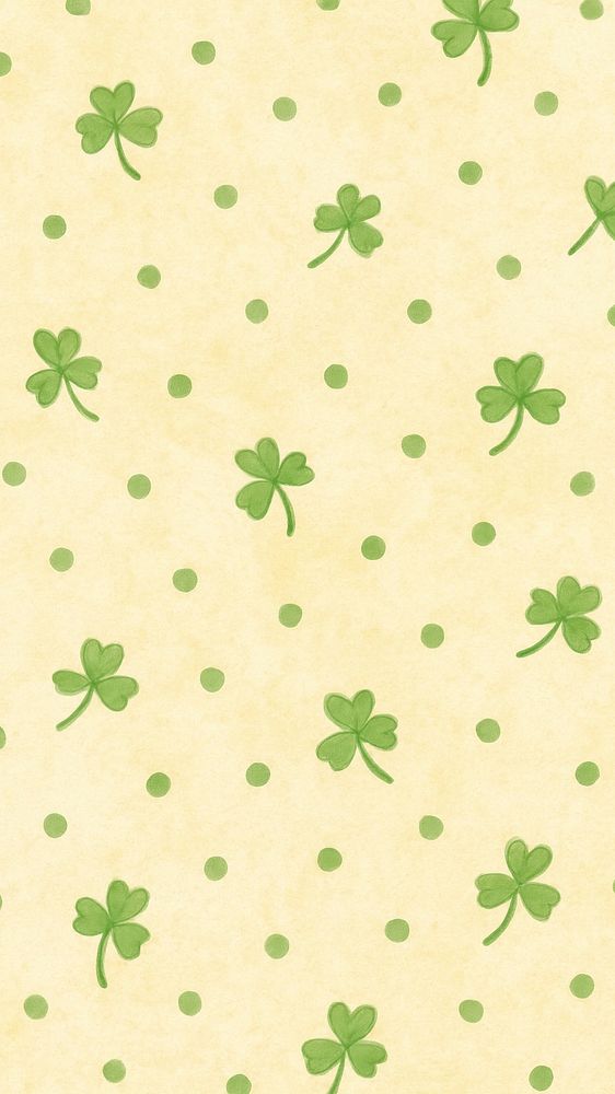 Charming clover pattern wallpaper | Free Photo Illustration - rawpixel