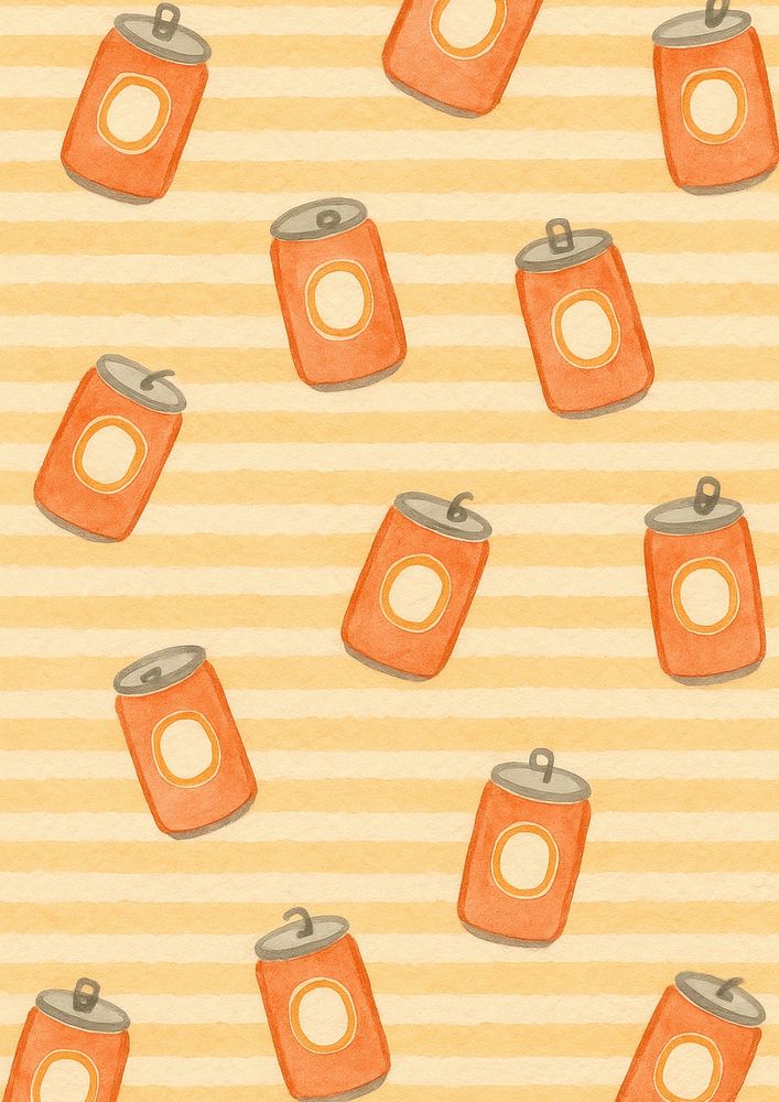 Vintage soda can pattern background | Free Photo Illustration - rawpixel