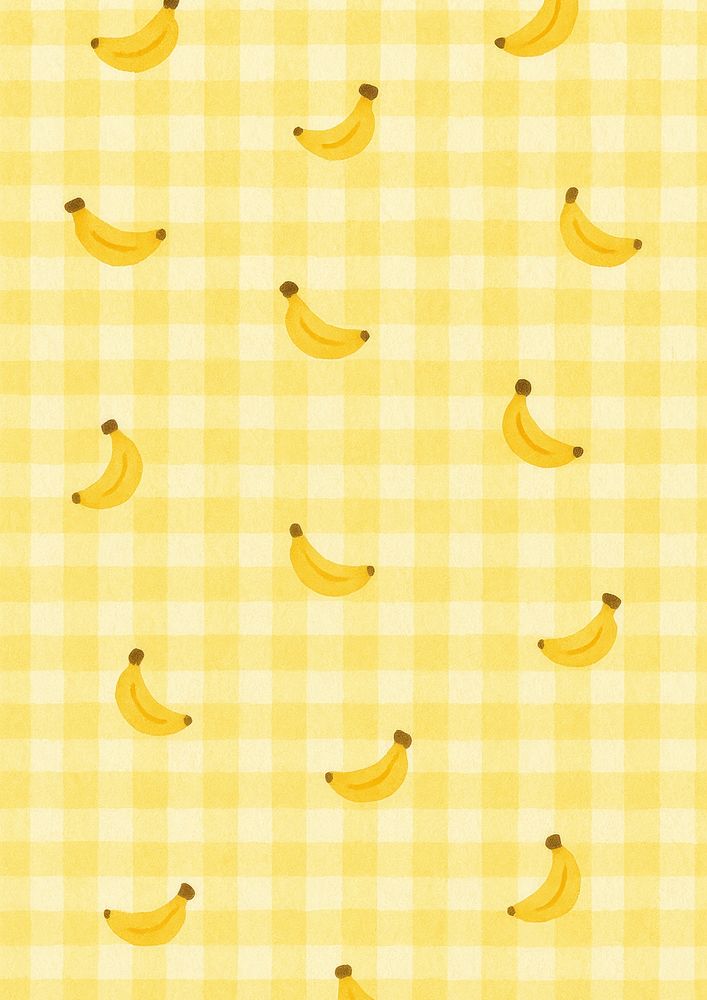 Playful yellow banana pattern | Free Photo Illustration - rawpixel