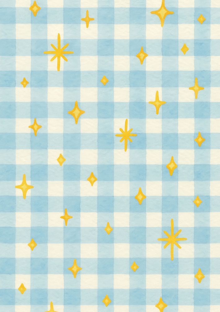 Whimsical checkered stars pattern | Free Photo Illustration - rawpixel