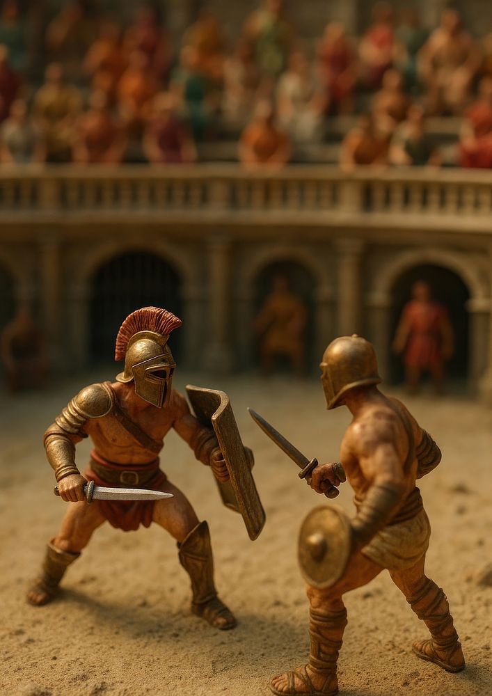 Epic gladiator battle scene | Free Photo - rawpixel