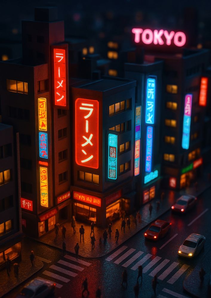 Vibrant Tokyo night scene | Free Photo - rawpixel