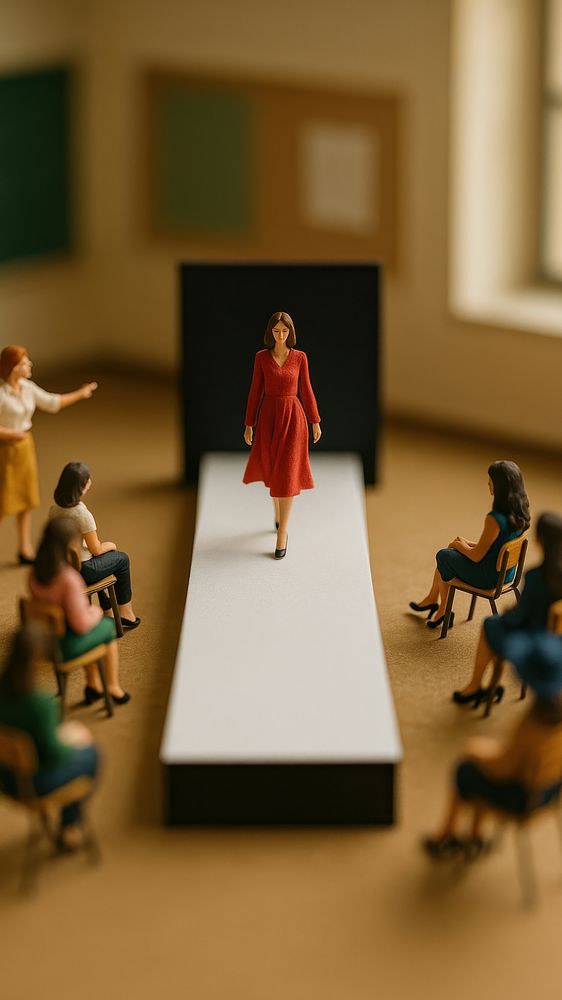 Miniature fashion runway scene | Free Photo - rawpixel