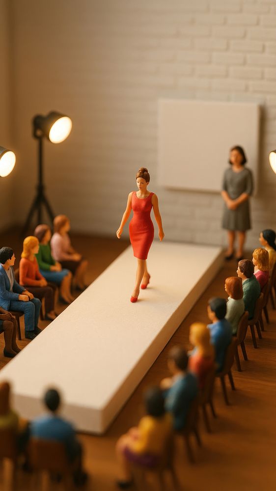 Miniature fashion runway scene | Free Photo - rawpixel