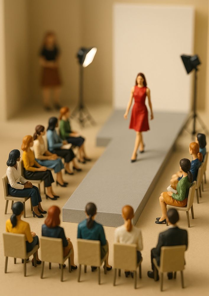 Miniature fashion runway scene | Free Photo - rawpixel
