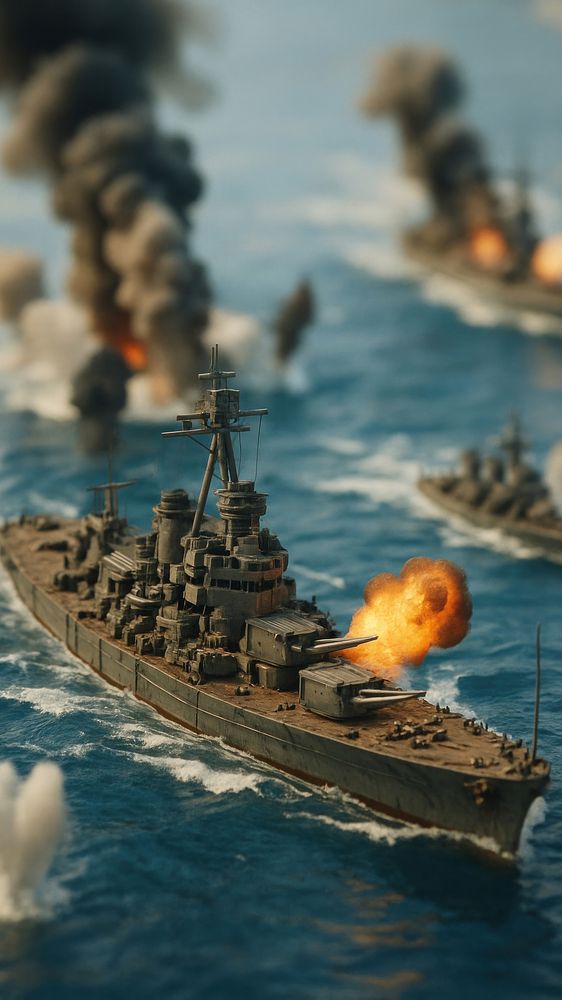 Historic naval battle scene | Free Photo - rawpixel