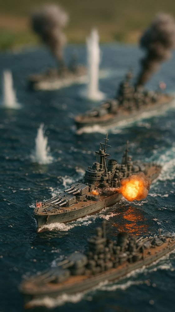 Warships engaged in battle | Free Photo - rawpixel
