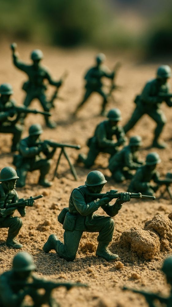 Toy soldiers battle scene | Free Photo - rawpixel