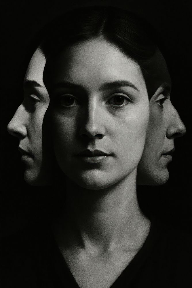 Surreal artistic triple portrait | Free Photo - rawpixel