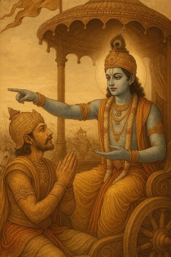 Epic scene from ancient scripture | Free Photo Illustration - rawpixel