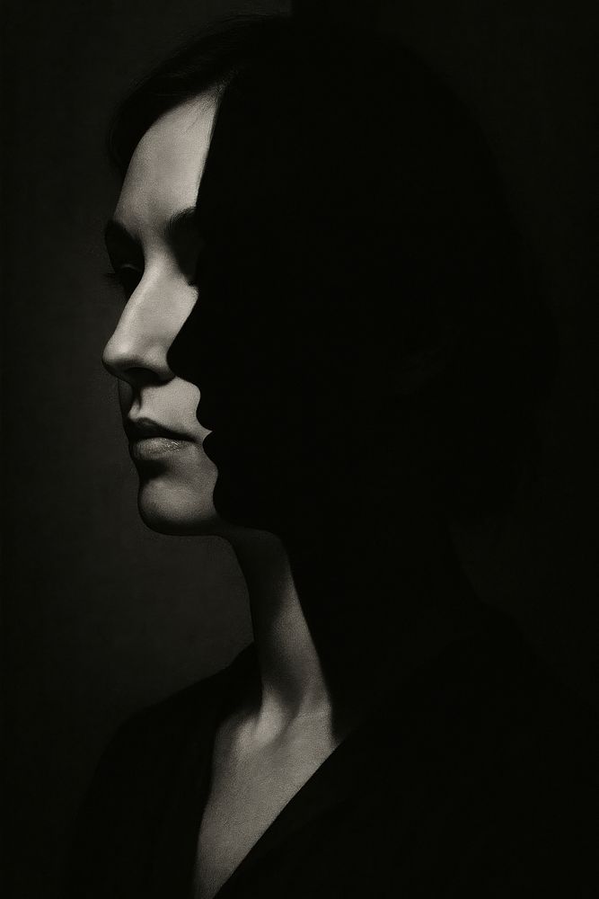 Silhouette profile shadow art | Free Photo - rawpixel