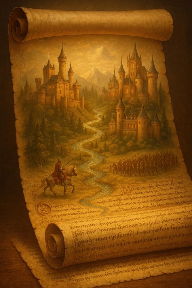 Enchanted medieval scroll illustration | Free Photo Illustration - rawpixel