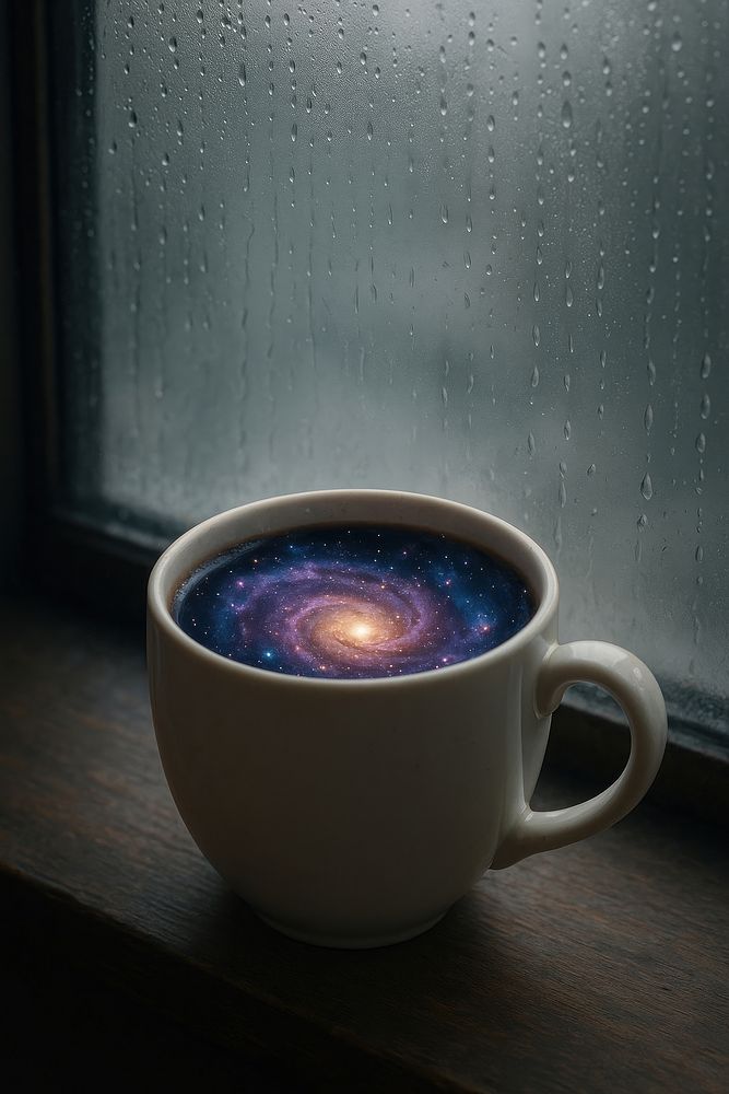 Galaxy coffee cup universe | Free Photo - rawpixel