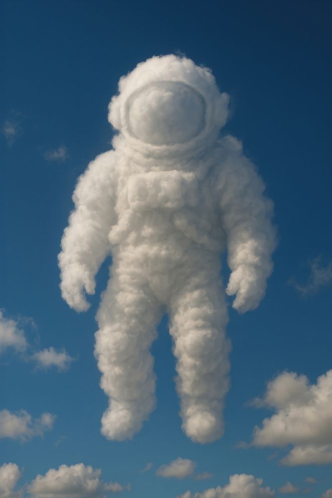 Astronaut cloud floating skyward | Free Photo Illustration - rawpixel