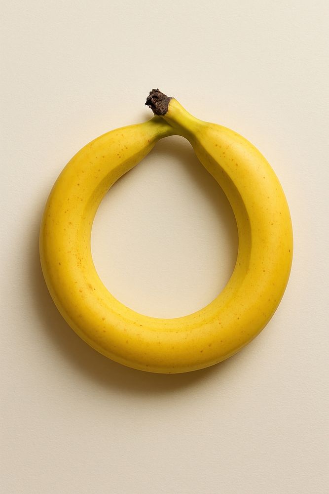 Curved banana loop art. | Free Photo - rawpixel